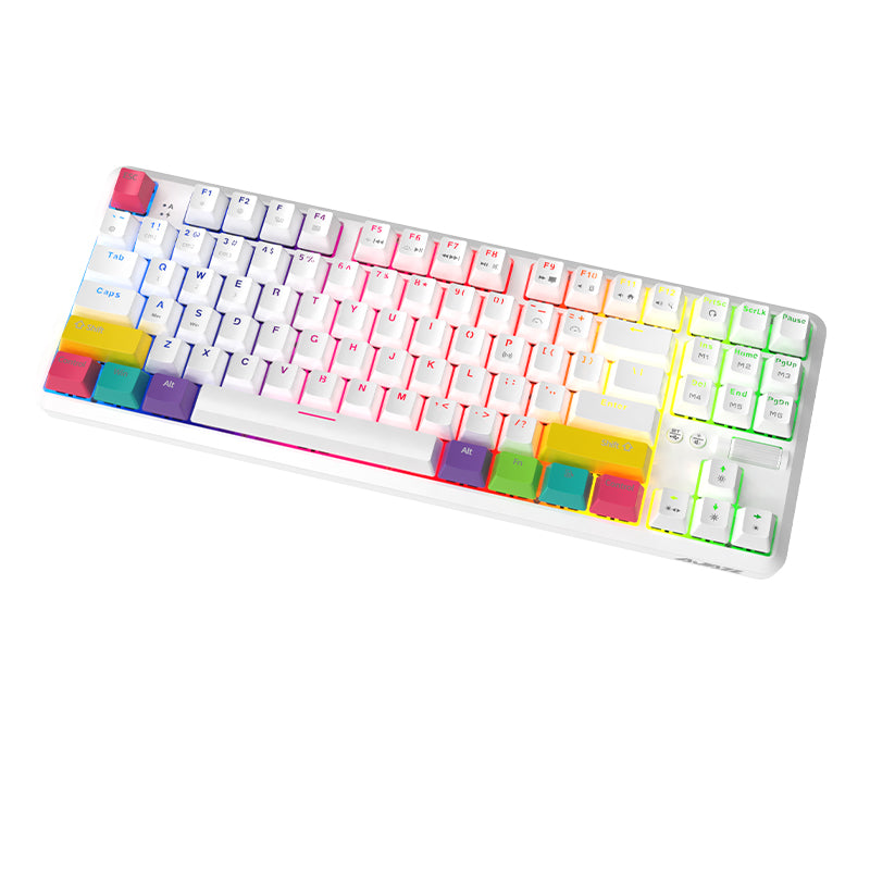 AJAZZ 87-key Hot-swappable Wireless Gaming Keyboard BT Wired Dual-mode ...